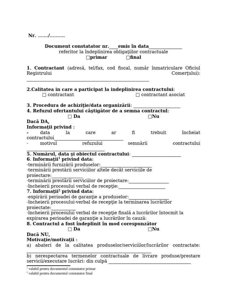 Document Constatator - Model23 | PDF
