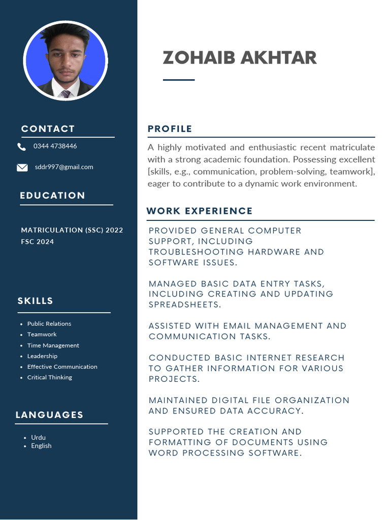 Blue Simple Professional CV Resume - 20240809 - 203850 - 0000 | PDF