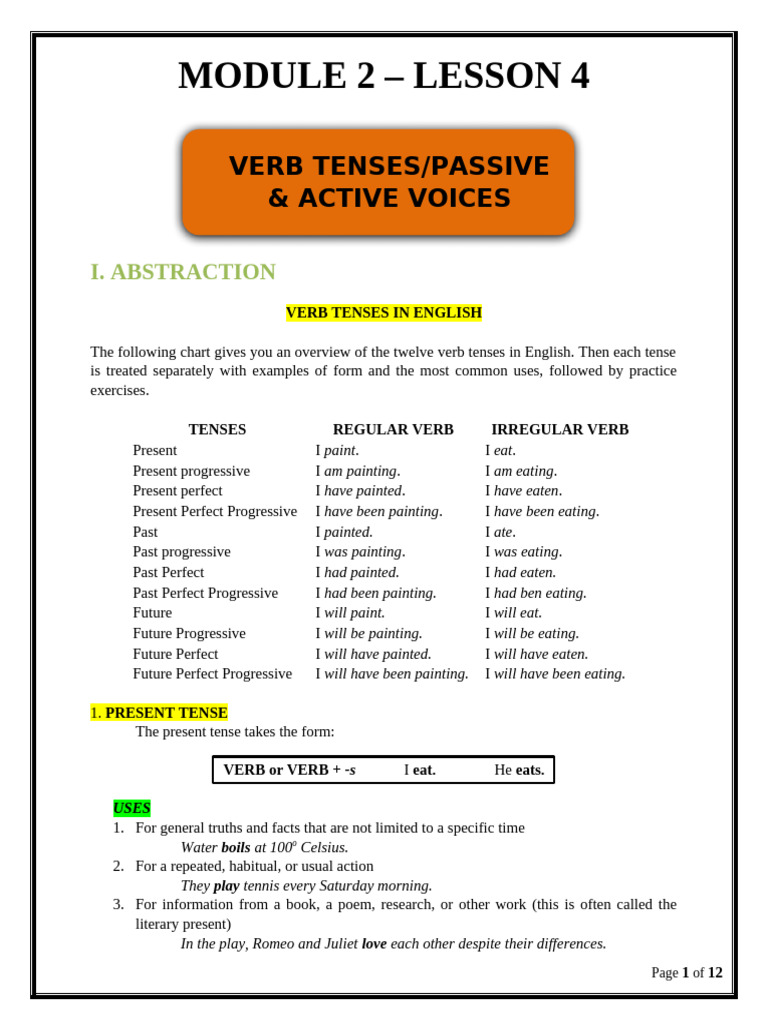 MODULE 2 (lesson 4) | PDF