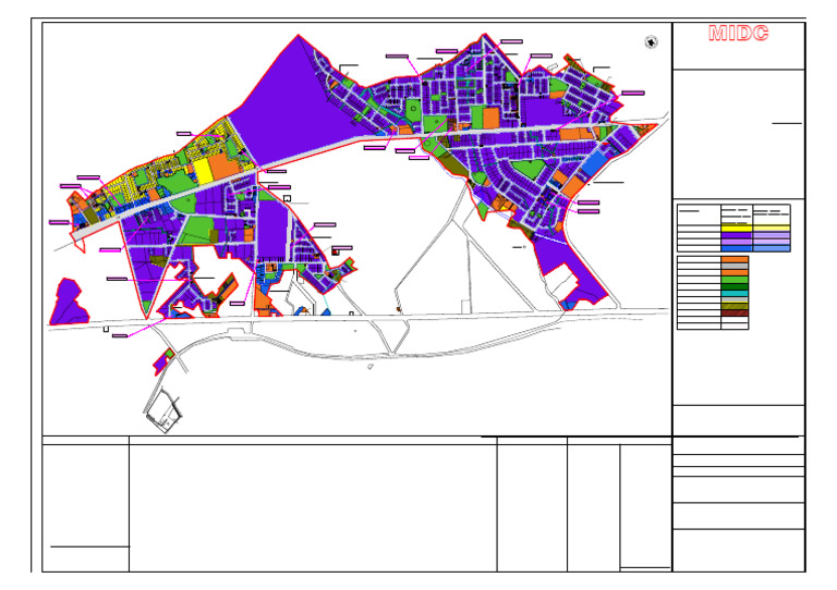 Pimpri Chinchwad Industrial Map Coloured | PDF