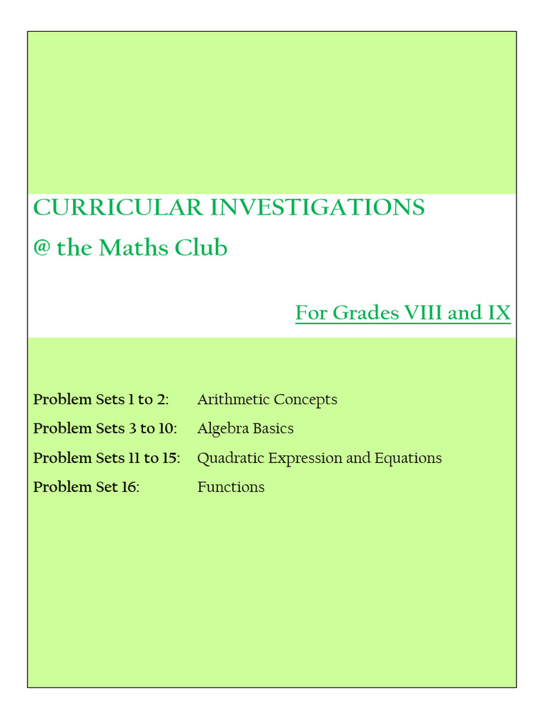 CI Worksheets Fri | PDF