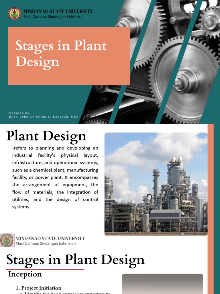 Stages in Plant Design | PDF