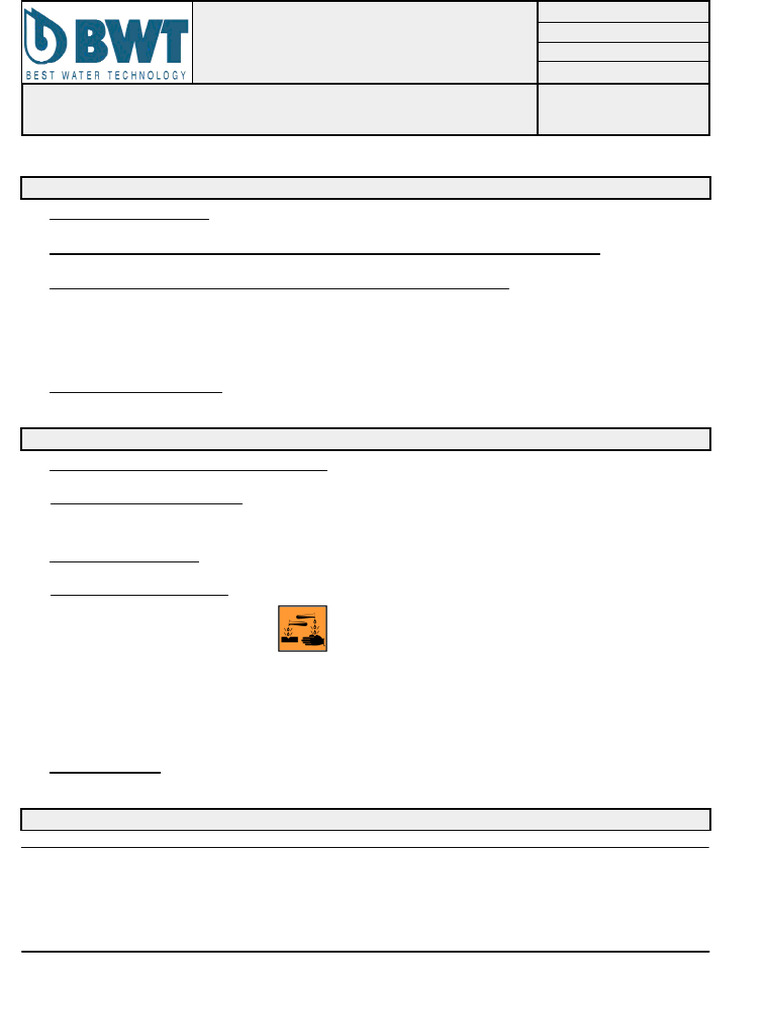 FDS BWT CP-6001 (v1 181011) FR | PDF