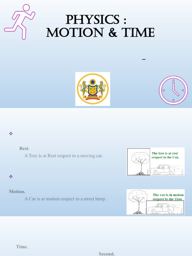 Grade 7 Physics: Motion & Time | PDF