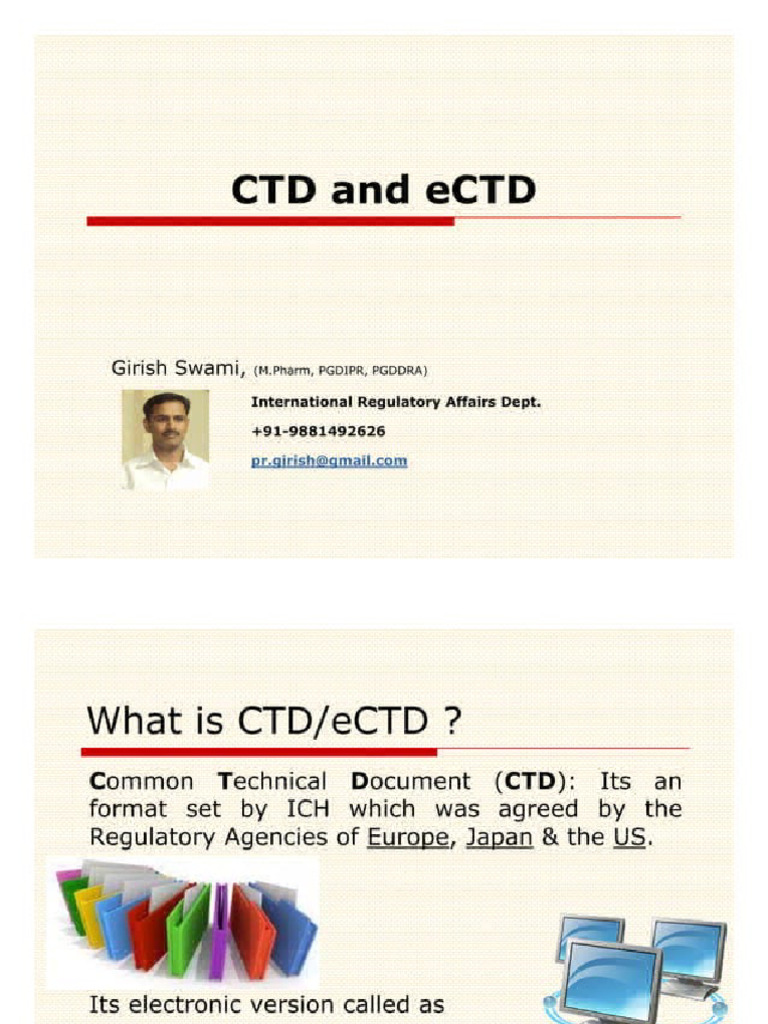 CTD and eCTD Format | PDF