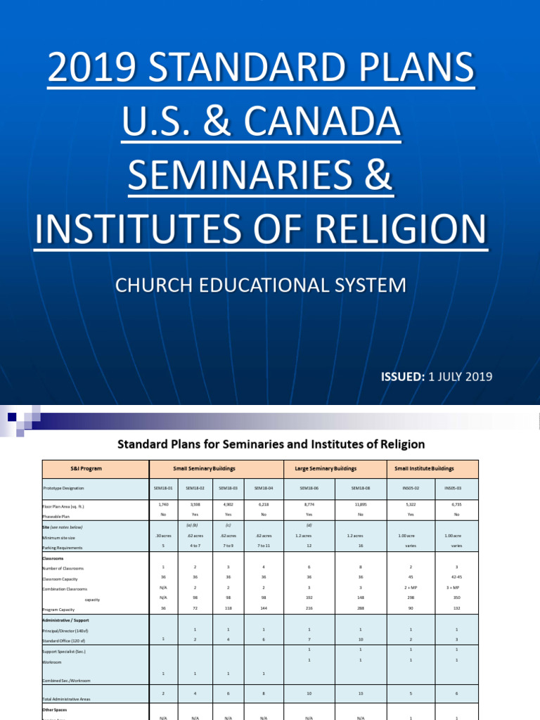 Seminary_and_Institute_Planning_Brochure | PDF
