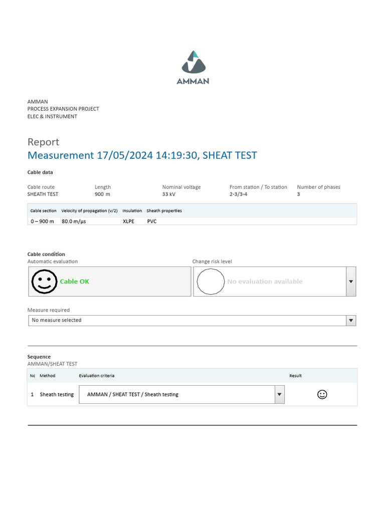 Amman Cable Sheath Test Report | PDF | Electronic Engineering | Electronics