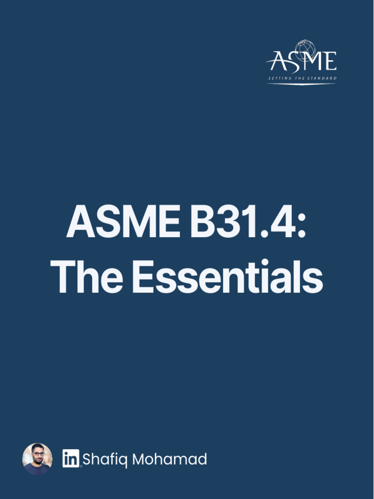 ASME B31.4 Pipelines System | PDF