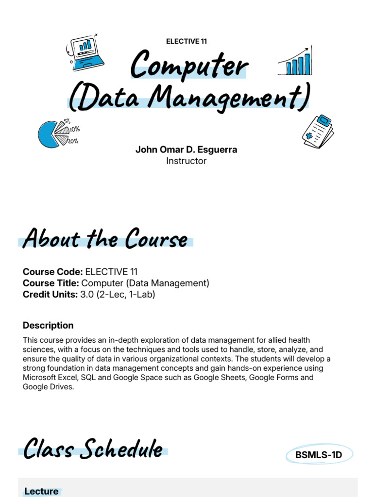 ELE11-CDM Course Introduction | PDF