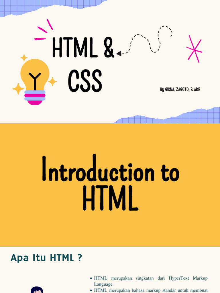 Materi Ajar Dasar HTML | PDF