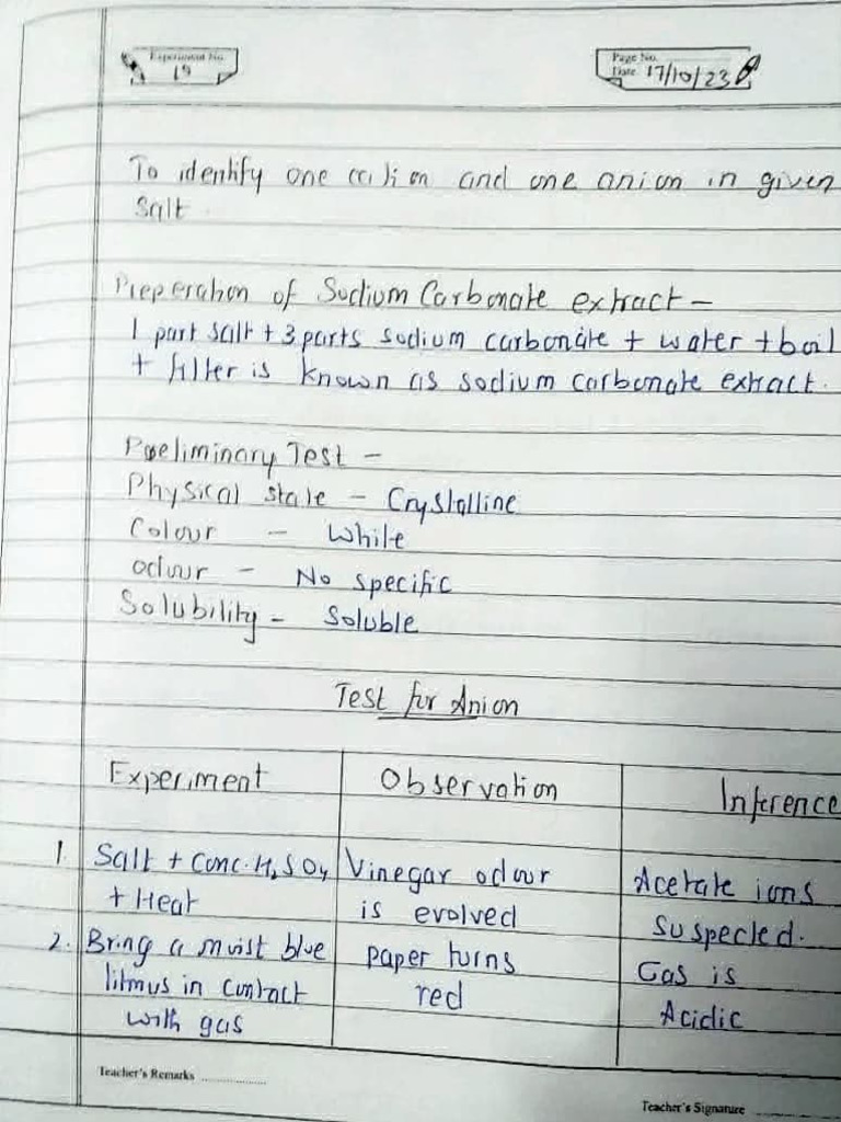 Chemistry Lab Manual Class 12 Isc | PDF
