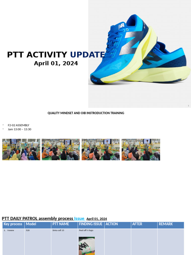 PTT Daily Activity Update April 01, 2024 | PDF