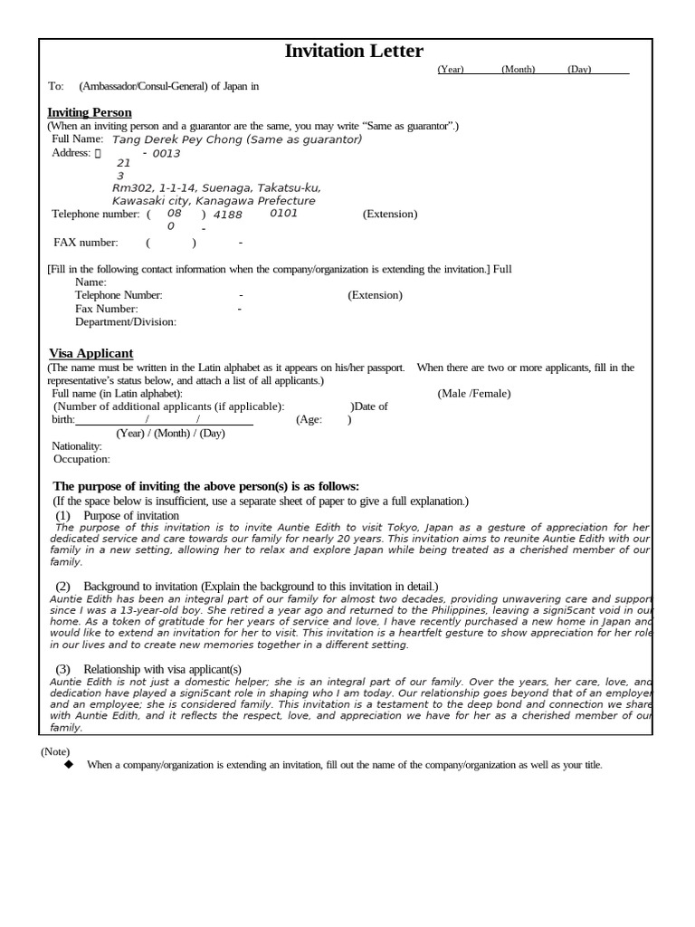 invitation letter | PDF