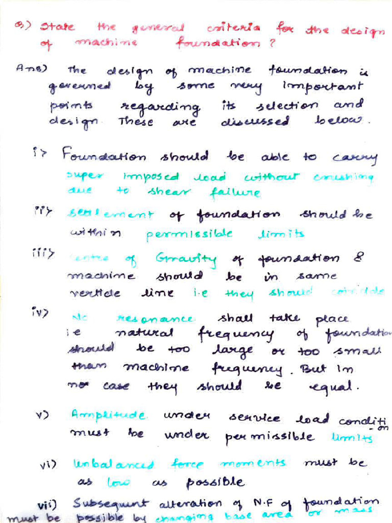 Machine Foundation Dynamic Problems Case Study | PDF