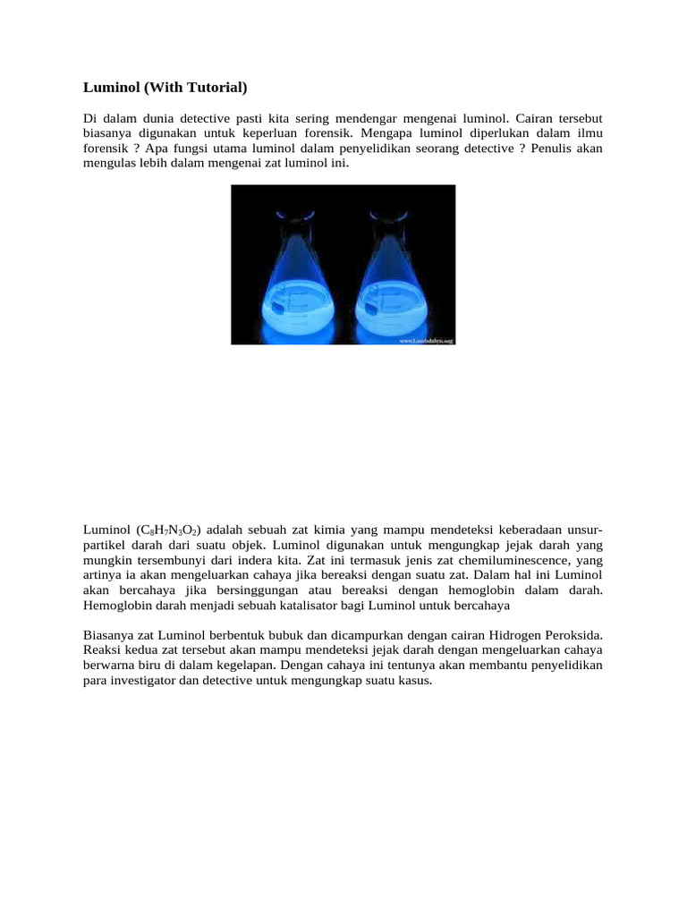 Luminol | PDF