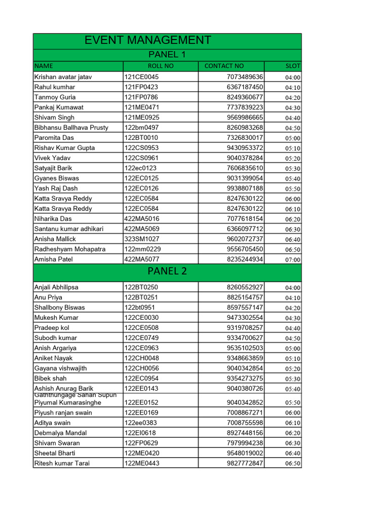 Event Management | PDF