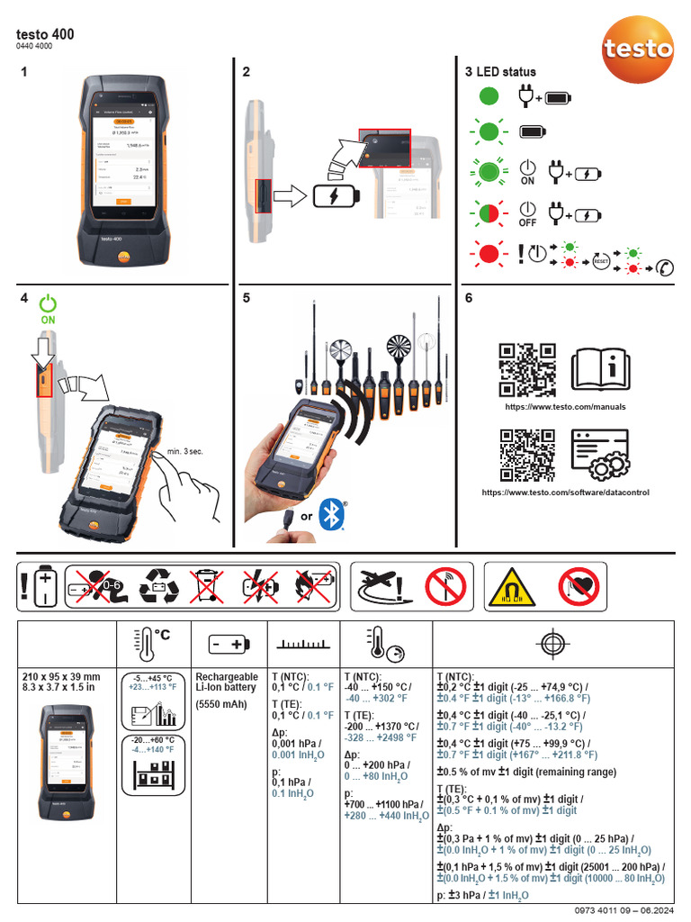 Testo 400 | PDF