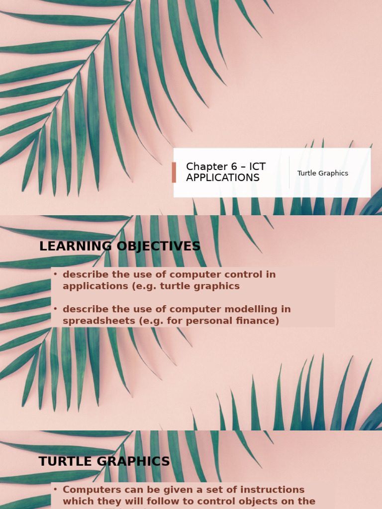 Chapter # 6 ICT Applications - Turtle Graphics | PDF