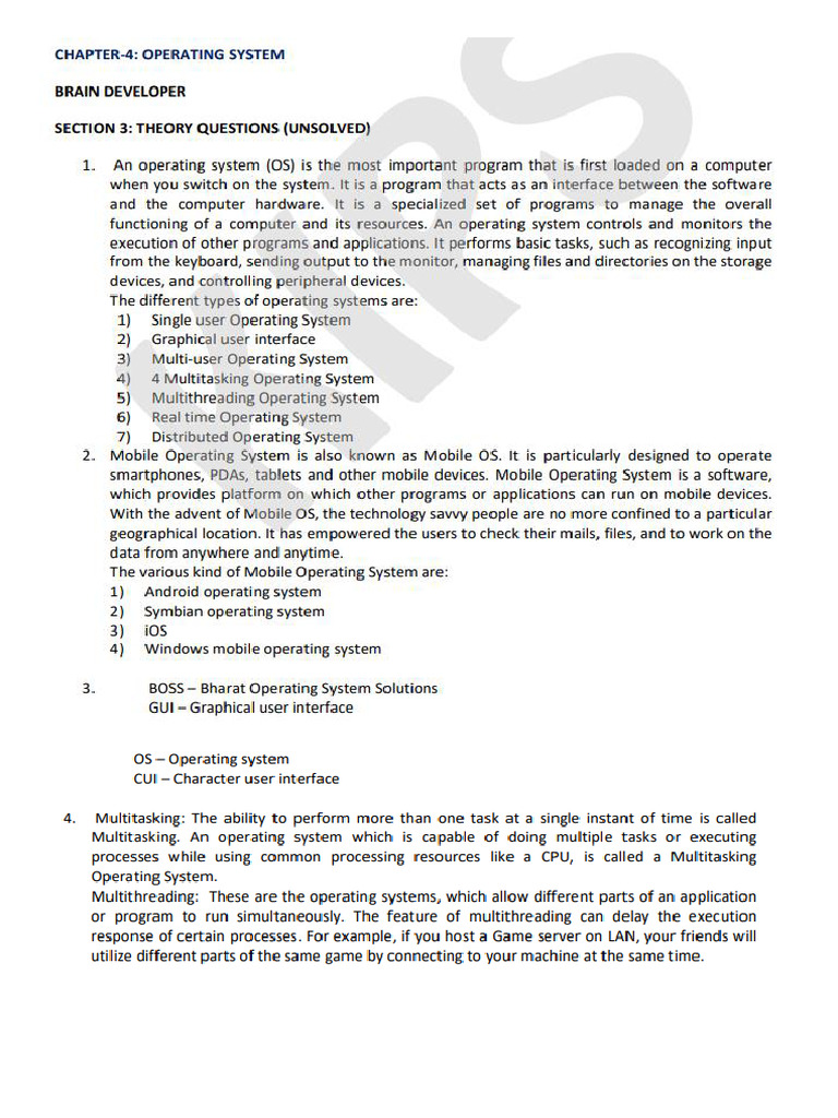 ch-6 Operating system | PDF