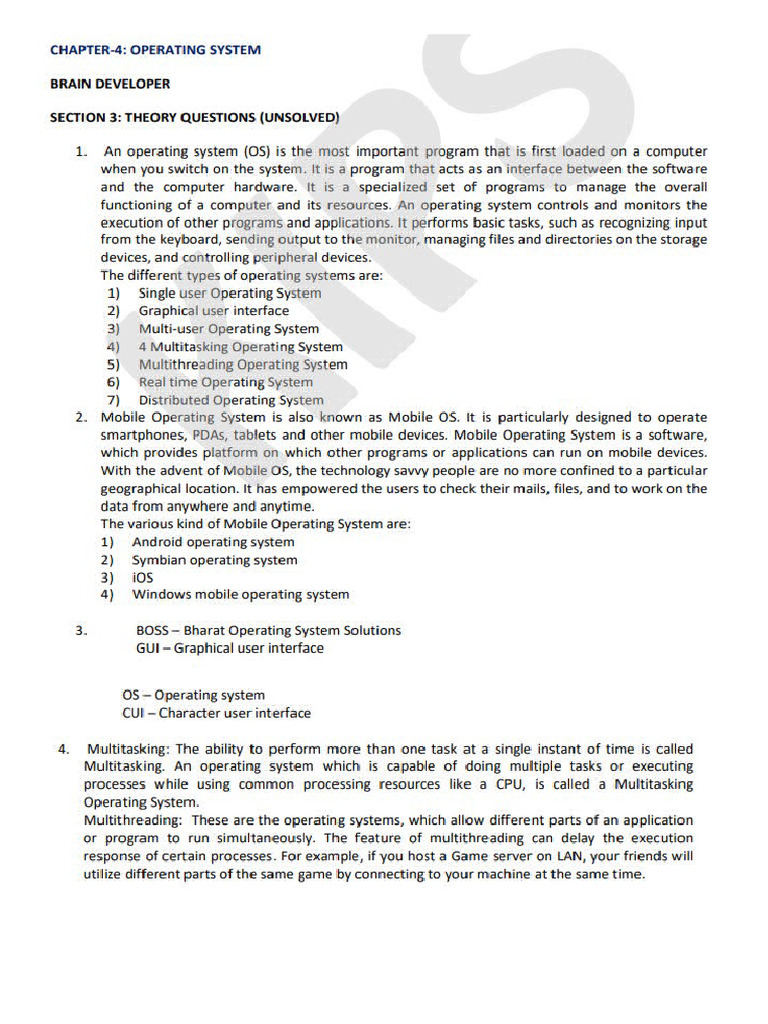 ch-6 Operating system | PDF