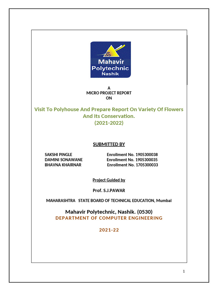 EST Microproject | PDF