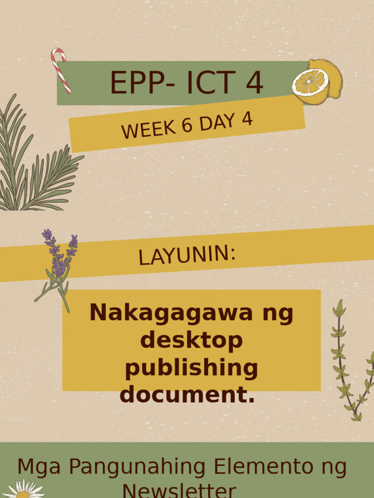 Q1 Epp - Ict 4 Week 6 Day 4 | PDF