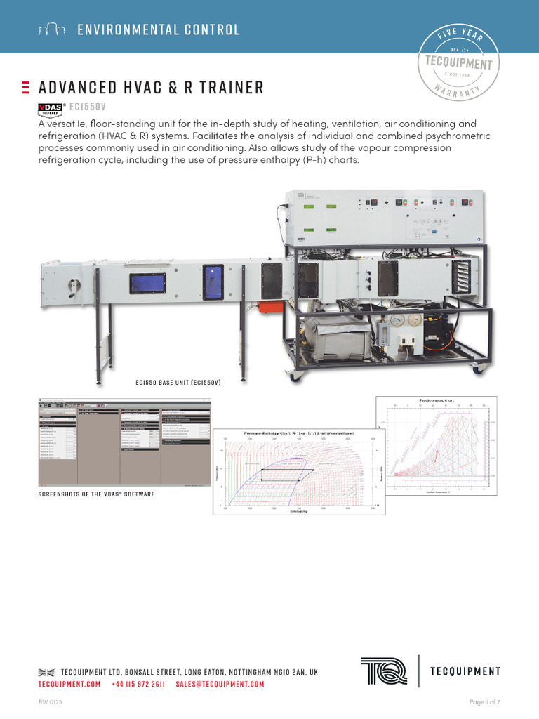EC1550V-Advanced-HVAC-and-R-Trainer-Datasheet | PDF