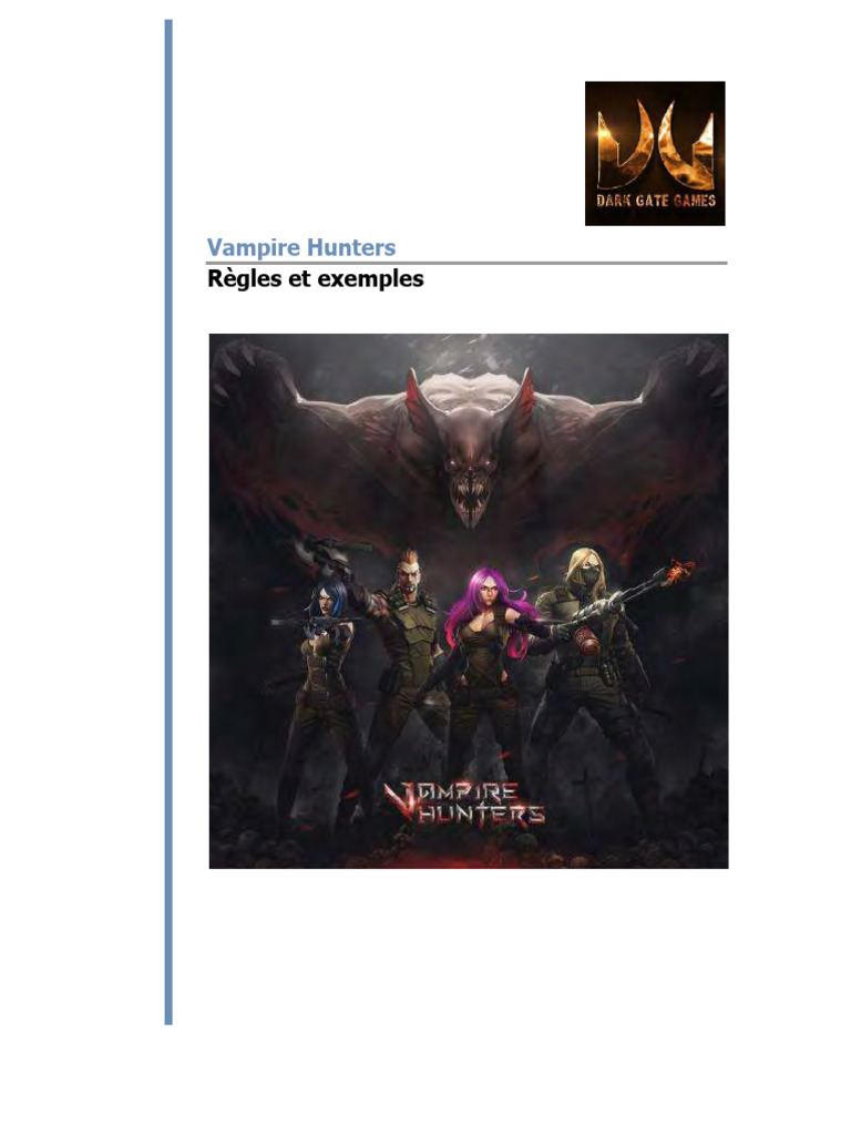 Règles Vampires Hunters Fr-01 | PDF