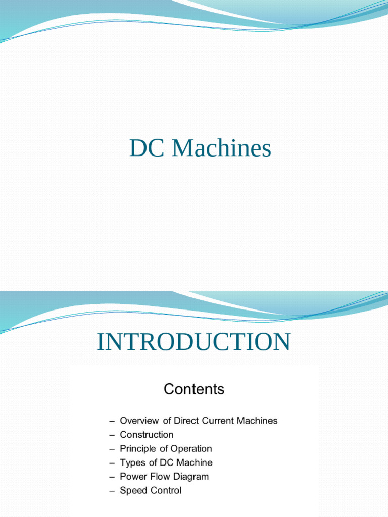 ELTA - Lecture 10 - DC Machines | PDF