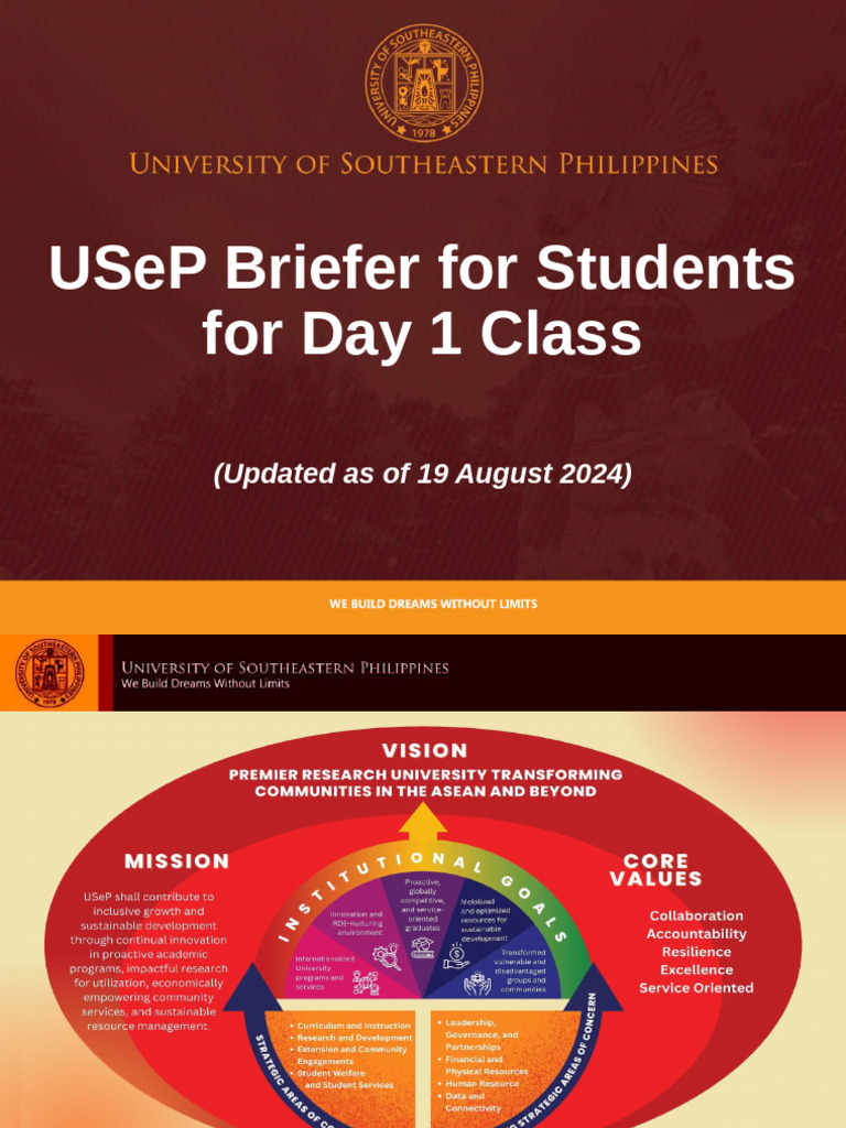 (UPDATED) 2024 (August) Powerpoint Presentation Template For USeP First ...