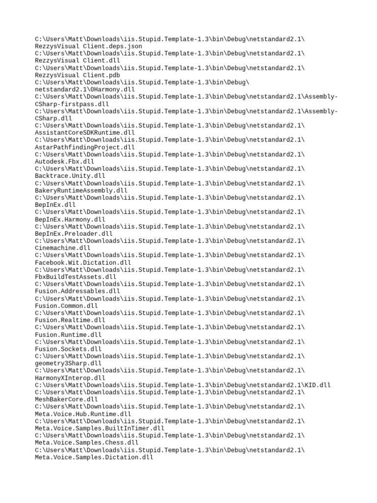 RezzysVisual Client - csproj.FileListAbsolute | PDF