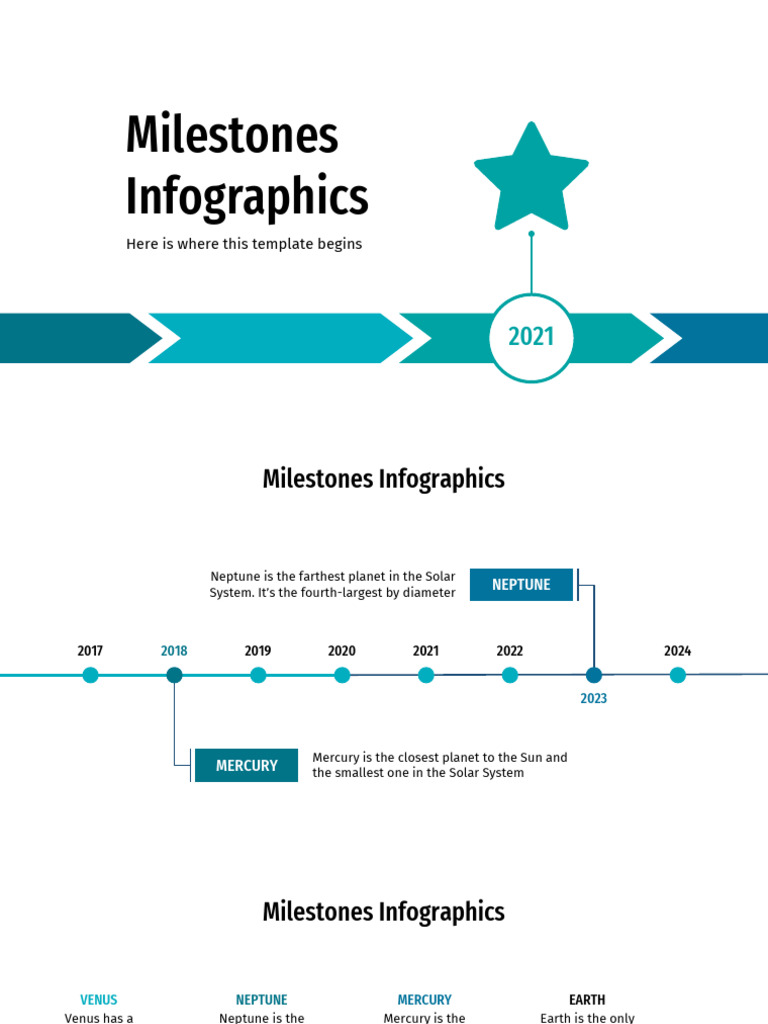 Milestones Infographics by Slidesgo | PDF