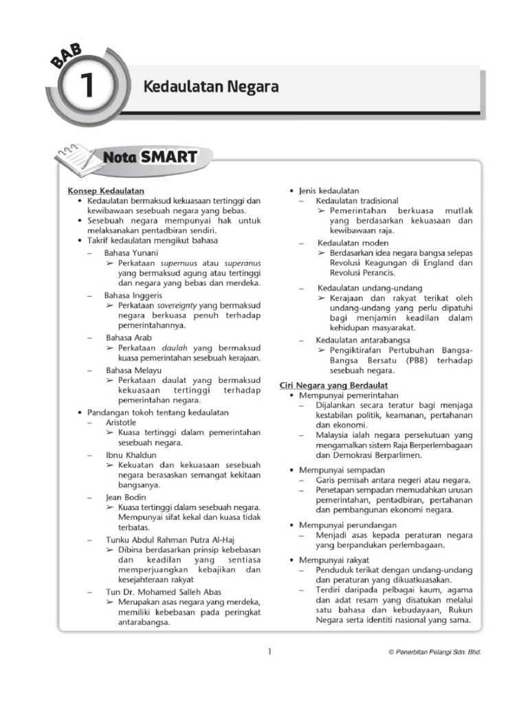 Nota Ringkas Sejarah Ting 5 KSSM | PDF