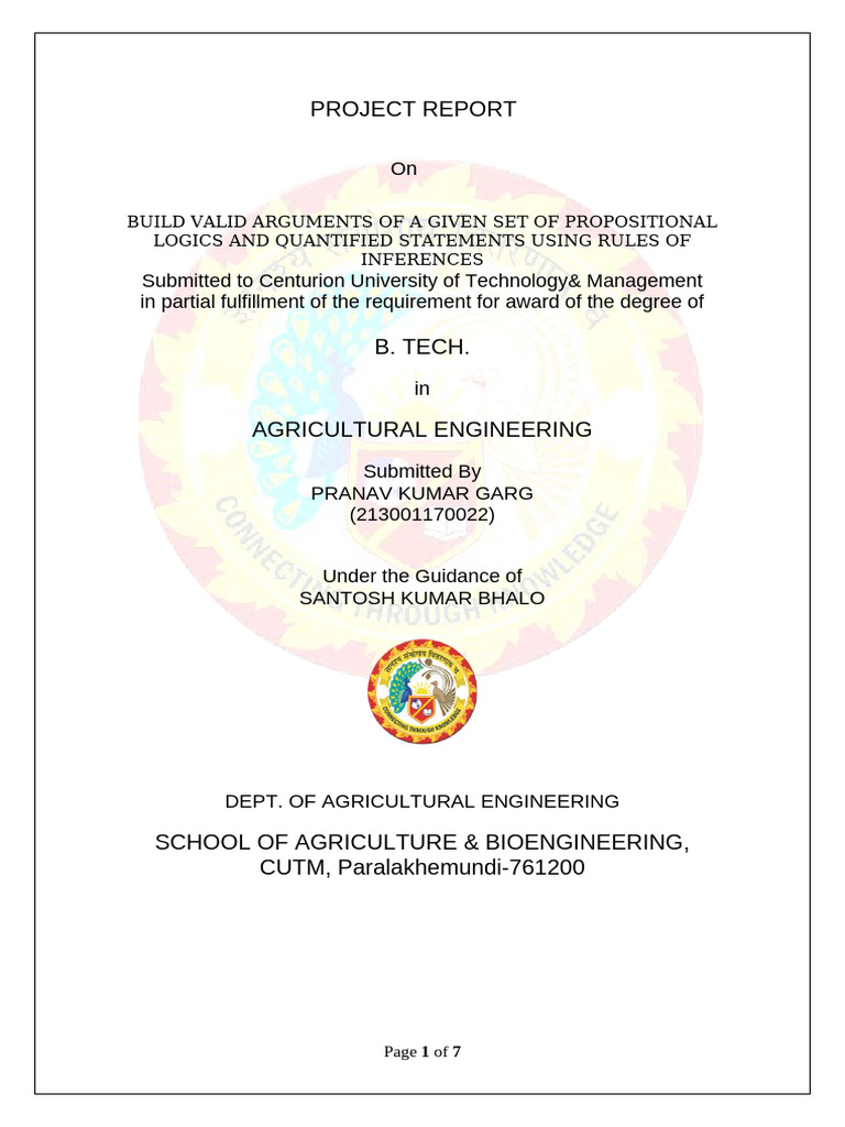 Project Report Template | PDF