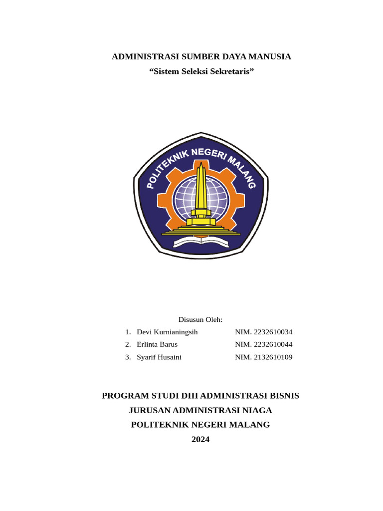 Kelompok 5 - Seleksi Sekretaris | PDF
