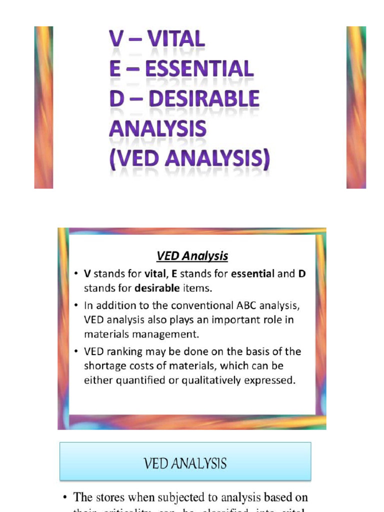 VED Analysis | PDF