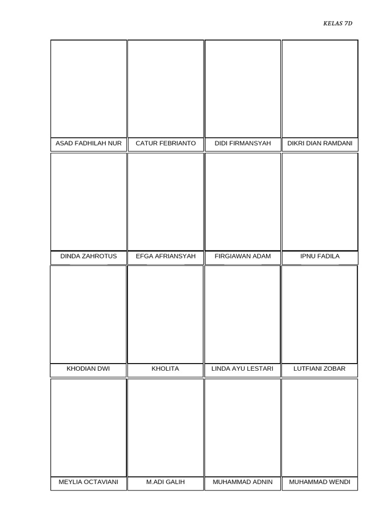 7D Format Cetak 4x5 | PDF