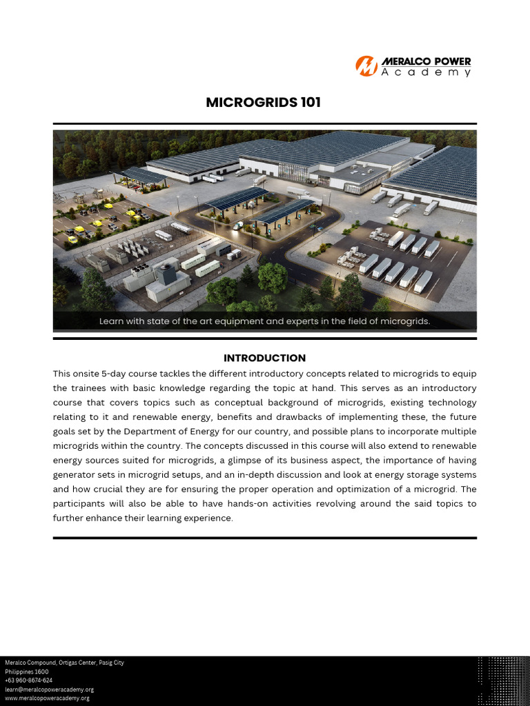 Microgrids 101 Brochure | PDF