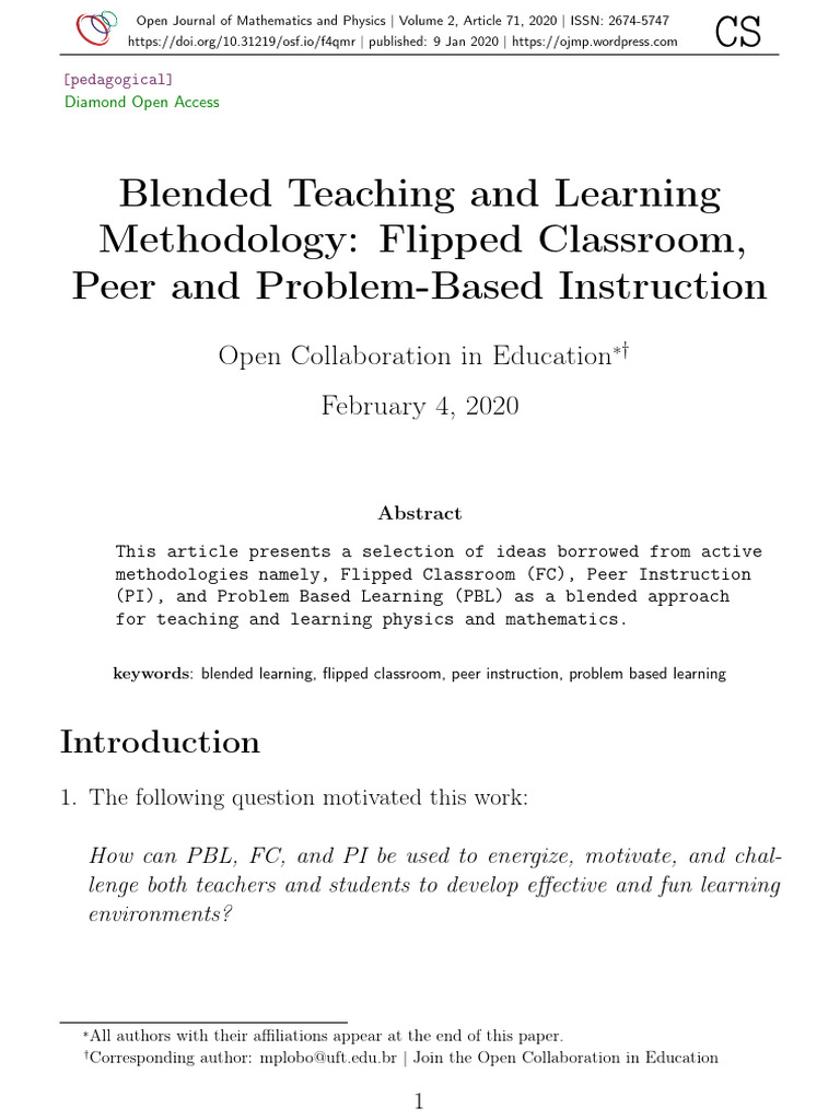 blended learning | PDF blended learning | PDF