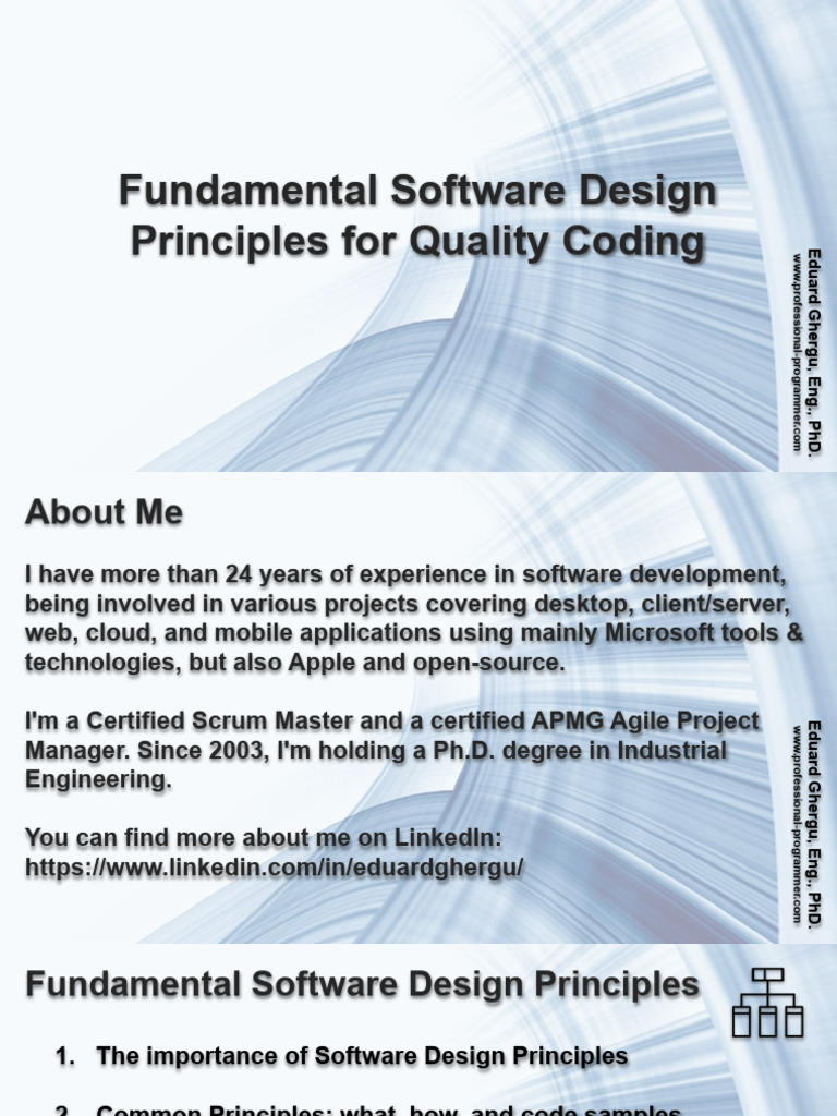 Fundamental Software Design Principles | PDF