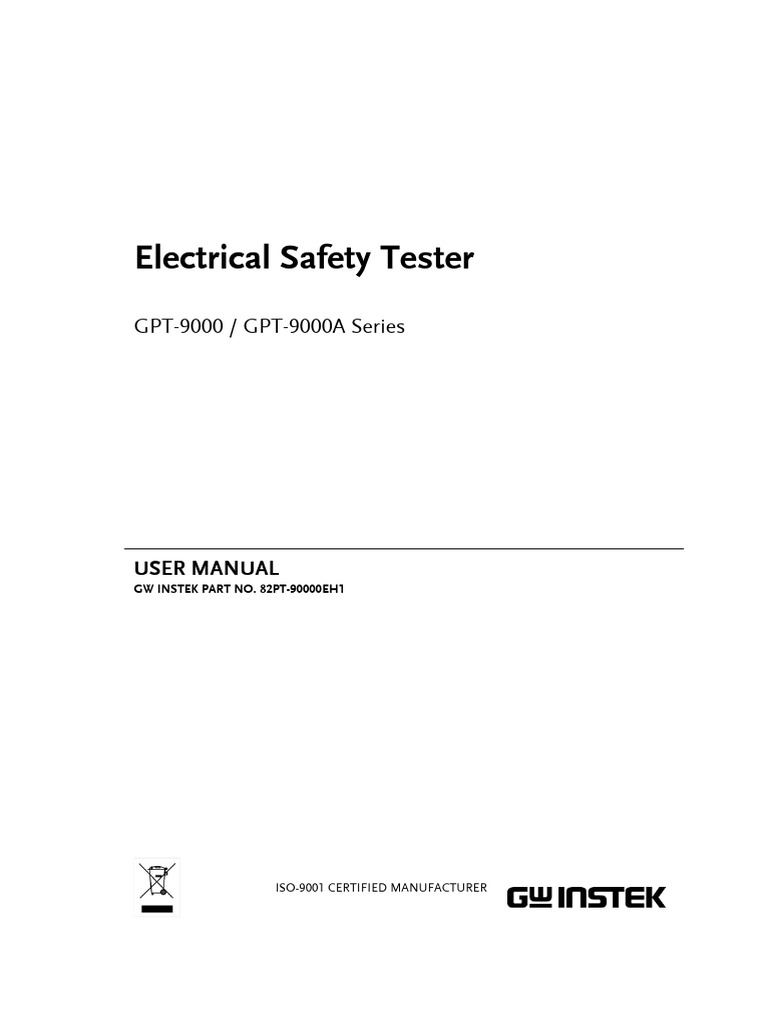 GPT-9000 User Manual EN Rev EH1 20240430 | PDF