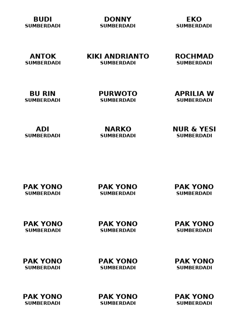 STIKER UNDANGAN MAS ARIS 2 | PDF