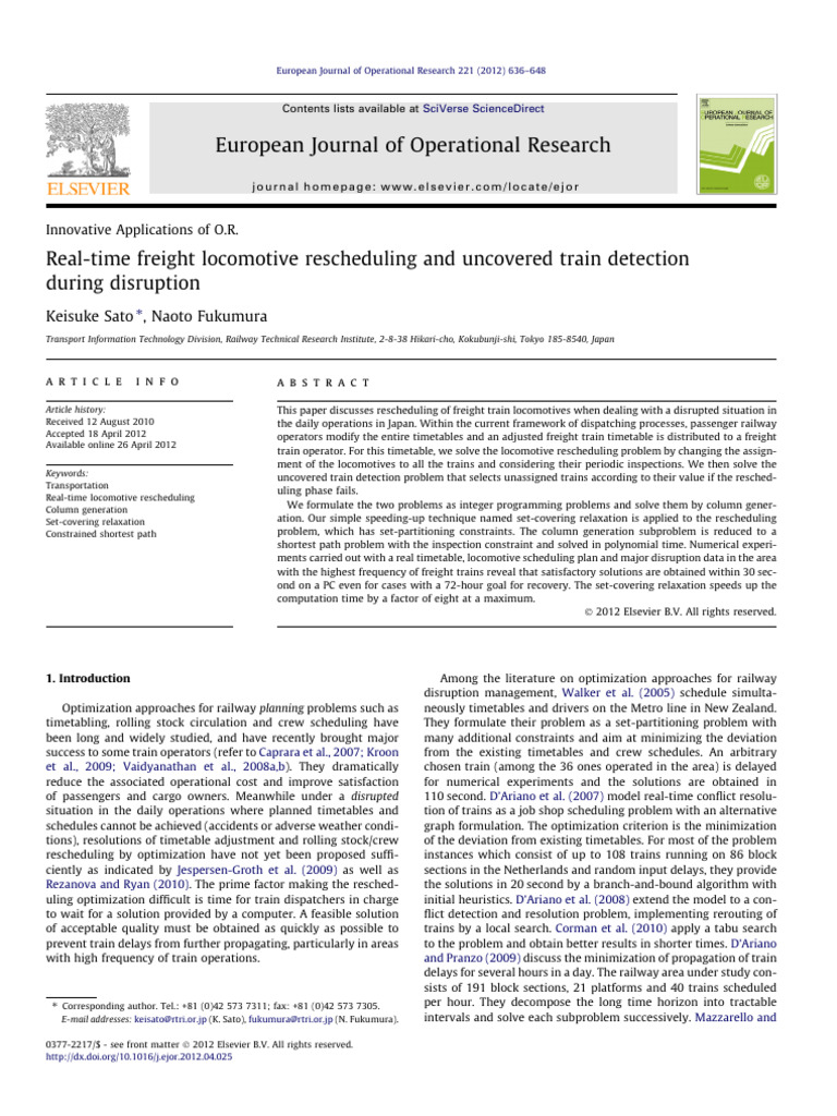 Real-time Freight Locomotive Rescheduling and Uncovered Train Detection During Disruption.pdf | PDF