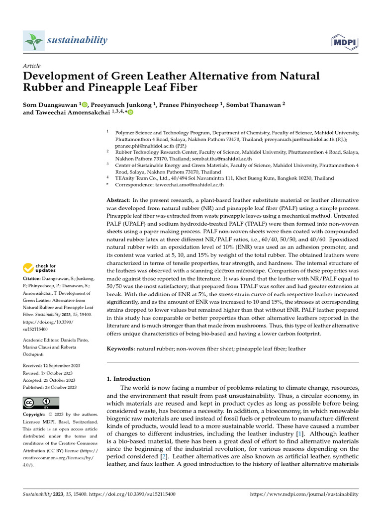 Sustainability 15 15400 | PDF