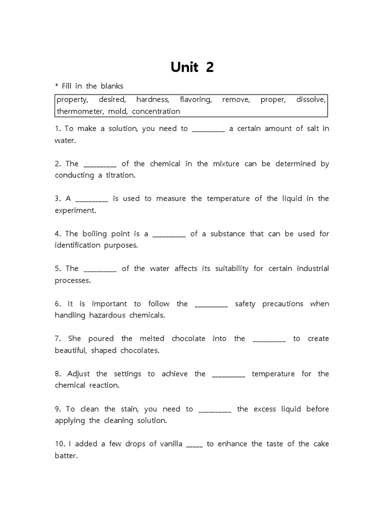 Subjest Link 7 - Unit 2 Word Practice | PDF