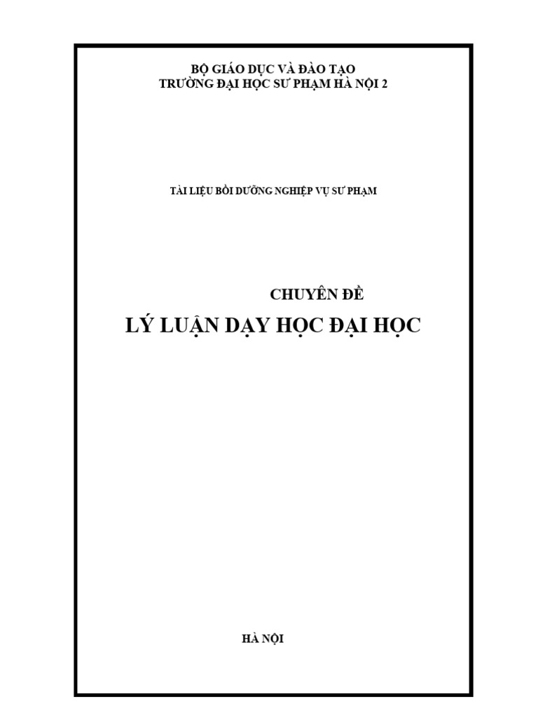 Li Luan Day Hoc | PDF