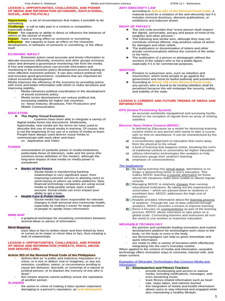 MIL Reviewer Q4 | PDF