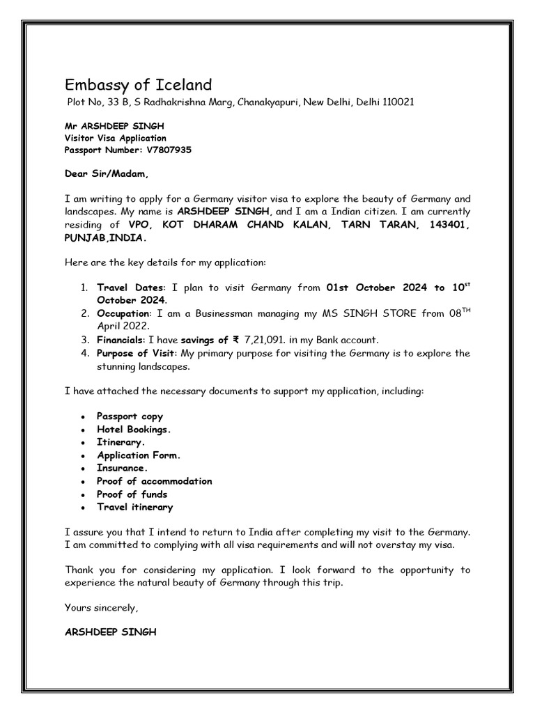 Arshdeep Cover Letter | PDF