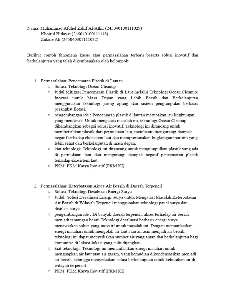 PKM Ub - Webinar Ide - 1.2 | PDF