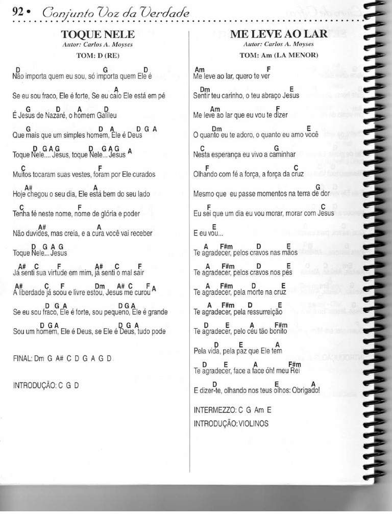 Duas Músicas de Voz Da Verdade Cifrado | PDF